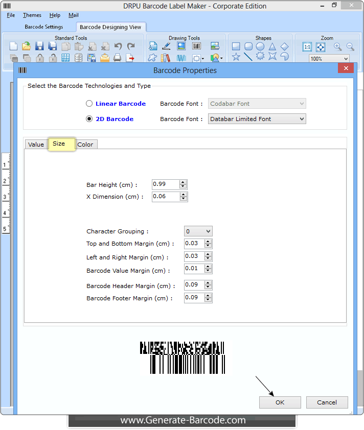 Barcode Software Create Databar Limited 2d Barcode Image Generate