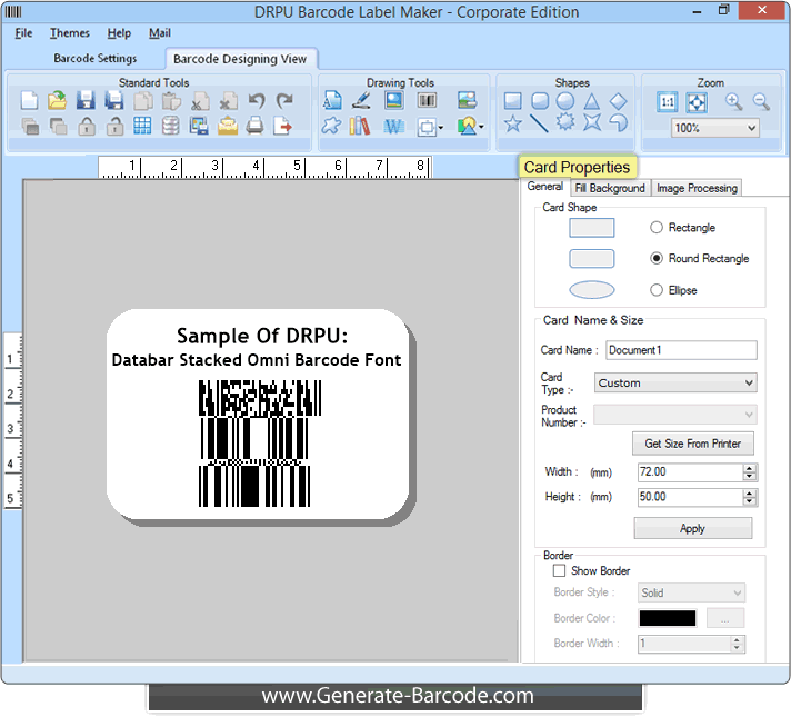 Databar Stacked Omni Barcode Font – Generate-Barcode.com