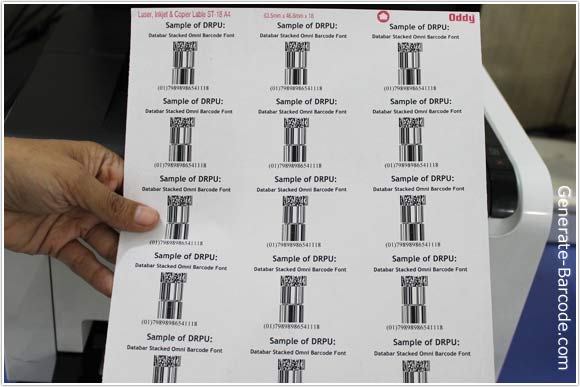 Databar Stacked Omni Barcode Font – Generate-Barcode.com