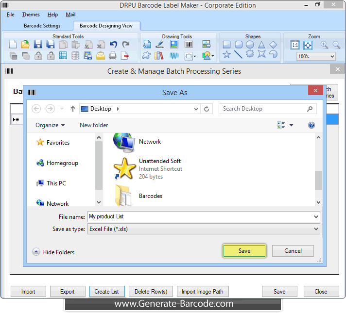 Batch Processing with Barcode Designing View – Generate-Barcode.com