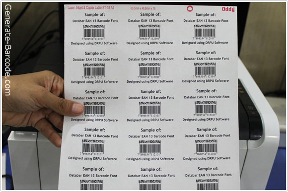 Design Databar EAN 13 barcode font – Generate-Barcode.com