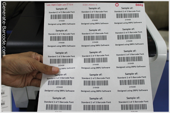 Standard 2 of 5 linear Barcode font designing procedures – Generate ...