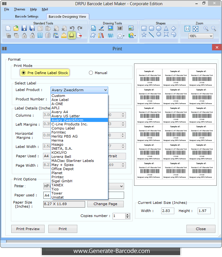 Standard 2 Of 5 Linear Barcode Font Designing Procedures Generate